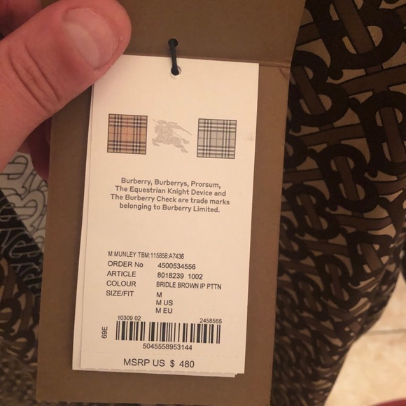 Burberry | Shirts | Authentic Burberry Monogram Tshirt | Poshmark